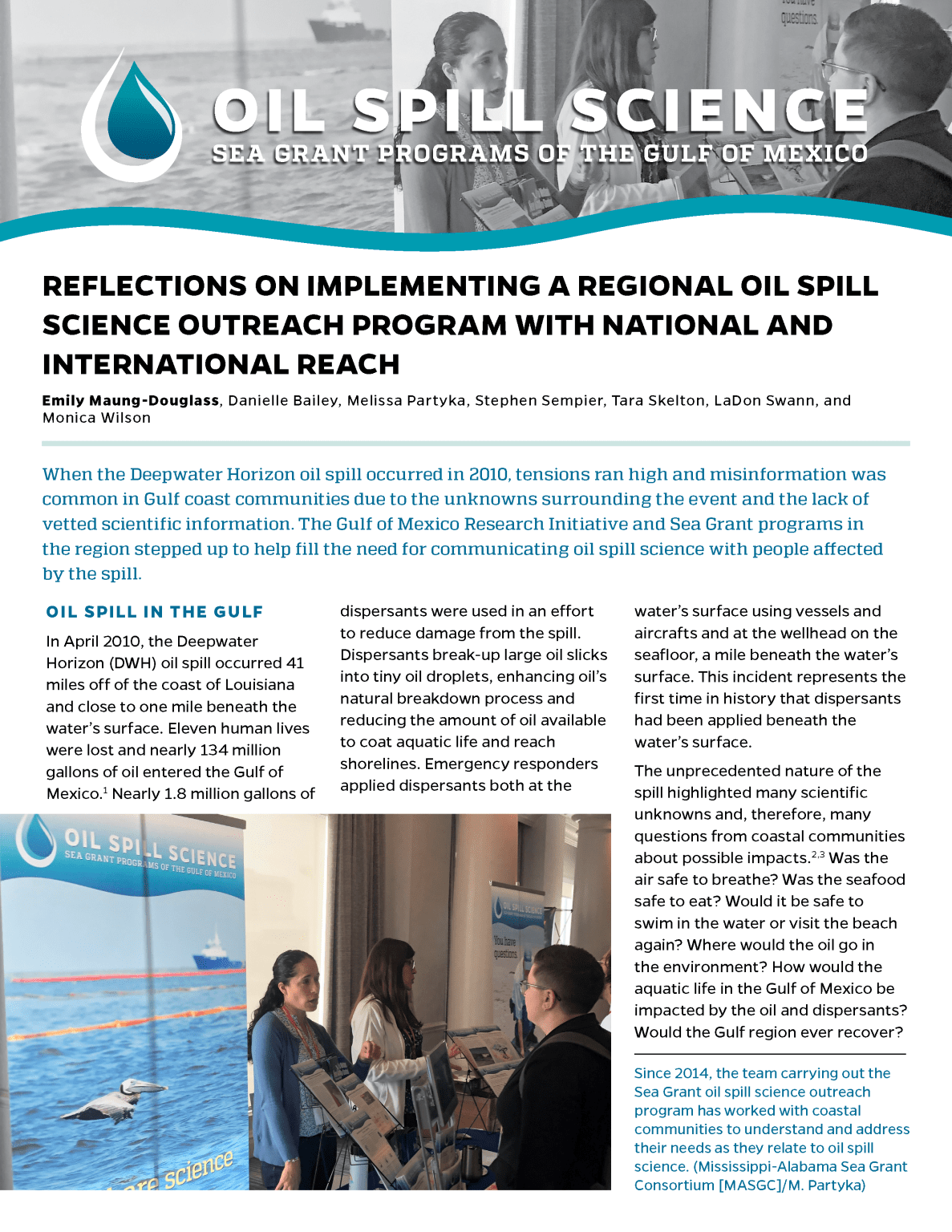 Oil Spill Science – Sea Grant in the Gulf of America